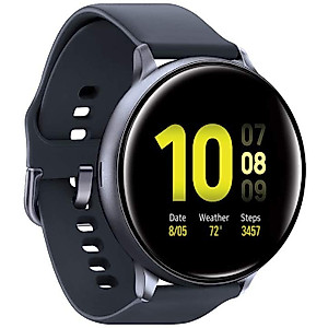 Samsung Galaxy Watch Active2 Bluetooth Smartwatch, Aluminum, 44mm, Black (SM-R820NZKCXAR) (Renewed)