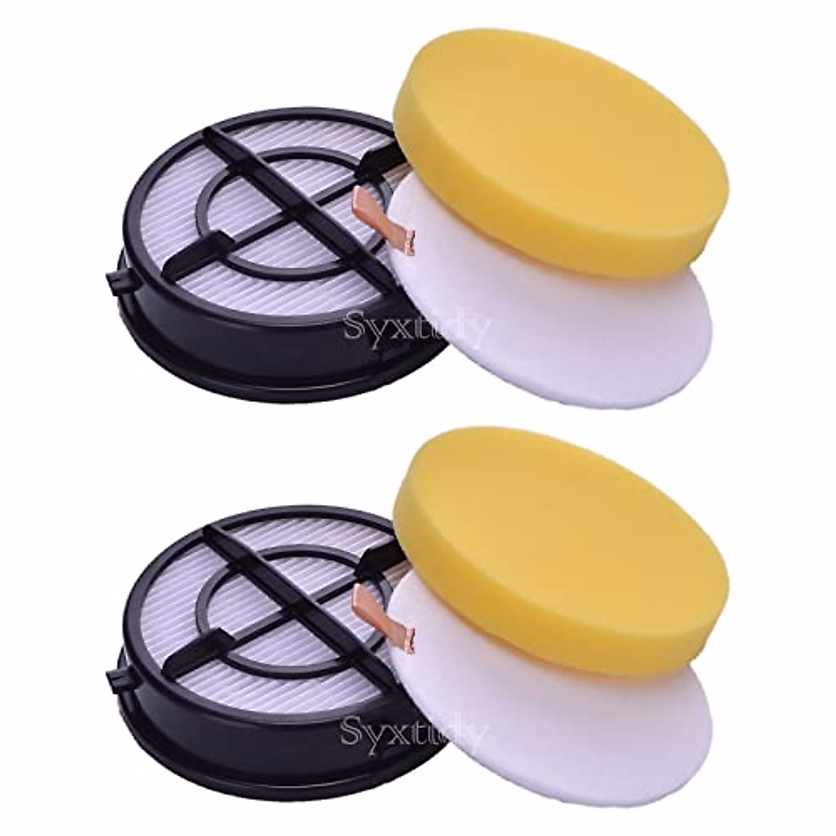 2Pack 16871 16881 Filters for Bissell Pet Hair Eraser Febreze Upright Vacuum Cleaners Replacements Model 1650 Series, 1650A, 1650C, Part 1608861, 1608860