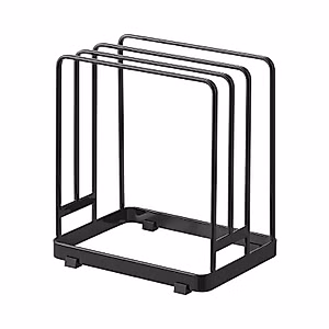 Yamazaki Home Tower Kitchen Multi Eco Stand - Multifunctional Compost Bag And Small Bottle Holder - Small - Steel