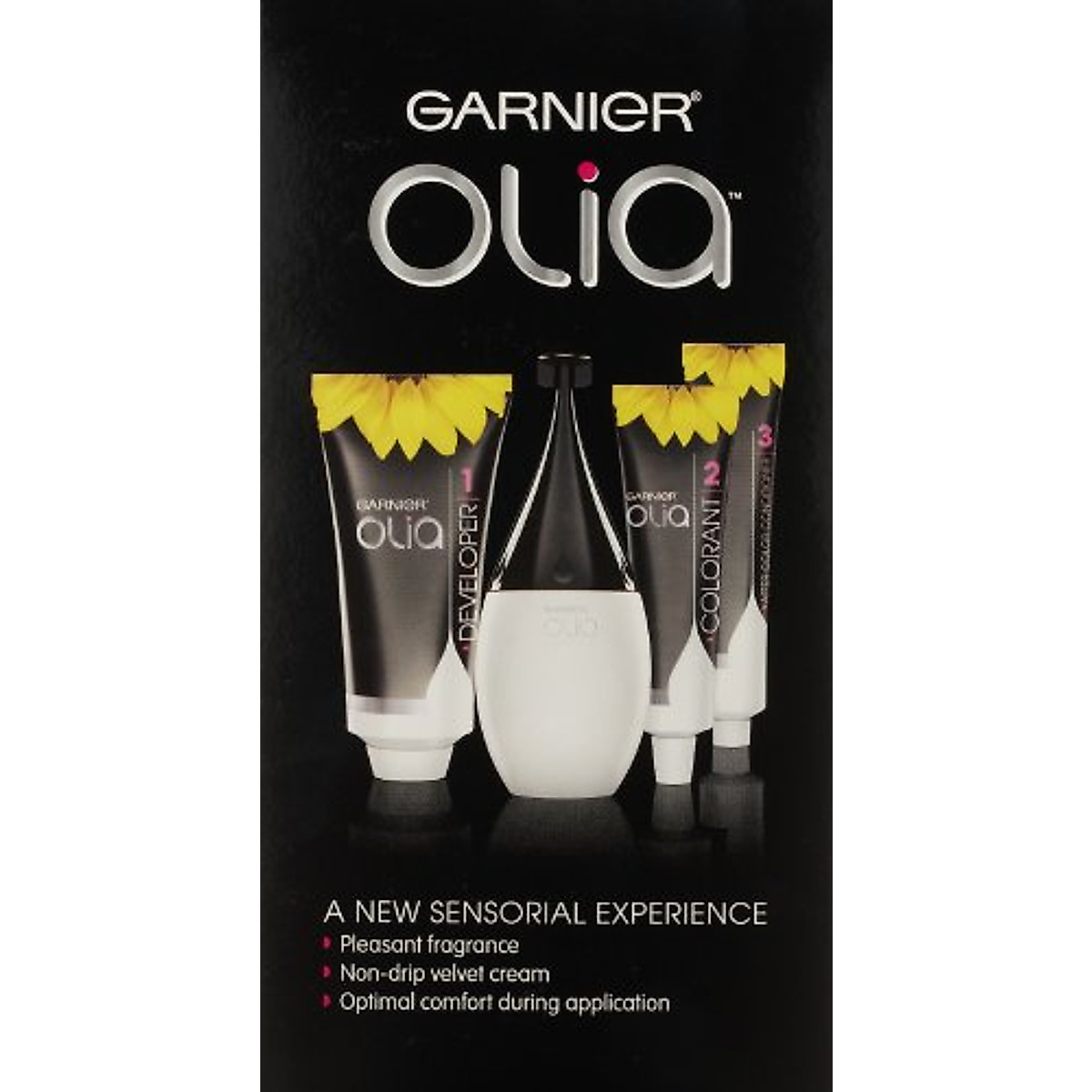 Garnier Olia Oil Powered Permanent Hair Color, 5.35 Medium Golden Mahogany