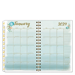 FranklinCovey - Watercolor Weekly Wire-Bound Planner (Classic, Jan 2024 - Dec 2024)