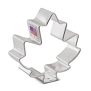 Small Maple Leaf Cookie Cutter, 2.75" Made in USA by Ann Clark
