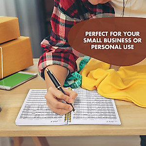 Easy to Use Accounting Ledger Book for Small Business - The Perfect Check Register Notebook to Track Your Expenses - Simplified Personal Finance Checkbook, Income and Expense Log Book