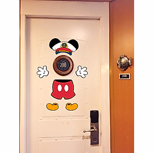 10 Pcs Cruise Door Magnet, Captain Mouse Cruise Door Decorations,Funny Mouse Ears Magnet for DCL Cruise& All Major Cruise