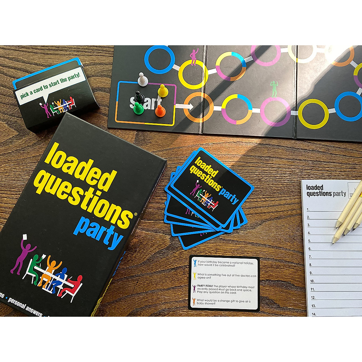 All Things Equal, Inc. Loaded Questions Party - An Epic Party Game of Fun Questions, Personal Answers and Instant Laughter, 4 to 8 Players