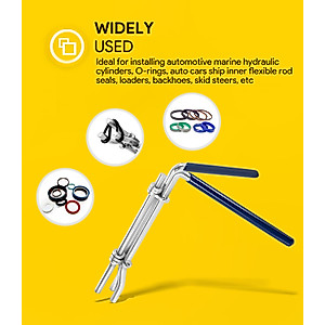 3 Pack Hydraulic Seal Installation Tools, Hydraulic Cylinder Piston Repair Seal Kit, U-Cup Rod Seal Installation Tool Kits Upgraded Seal Twistor Install Tool Set