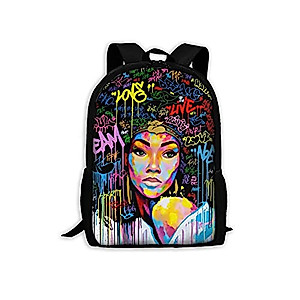 GALIRVC African Women Backpack High-capacity Laptop Bag School Bookbag for Teens Girls College Students Travel Hiking