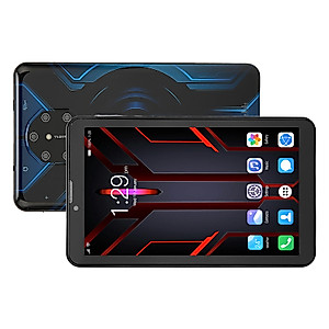 PUSOKEI Android Tablet, 7in 1080P IPS Touch Screen, 4GB RAM 32GB ROM, MT6592 8 Cores CPU, HD Dual Camera, Bluetooth 5.0, Dual Band WiFi, Dual SIM Slot, 6000mah Battery(Bright Blue)