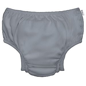 i Play Unisex Reusable Absorbent Baby Swim Diapers Gray 6 Months
