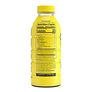 PRIME Hydration LEMONADE | Sports Drinks | Electrolyte Enhanced for Ultimate Hydration | 250mg BCAAs | B Vitamins | Antioxidants | 2g Of Sugar | 16.9 Fluid Ounce | 12 Pack