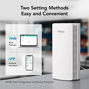 Reyee Mesh WiFi System, AX1800 Smart WiFi 6 Router R4 (1-Pack), Cover 1600 Sq. Ft, Connect up to 64 Devices, Replaces Wireless WiFi Routers and Extenders
