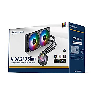 SilverStone Technology VIDA 240 Slim High Performance Slim All-in-One Liquid Cooler, SST-VD240-SLIM