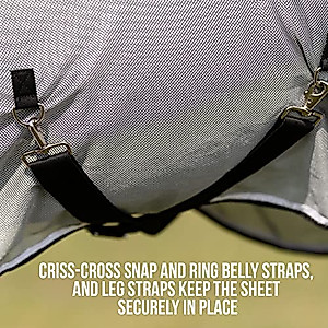 Professional's Choice Comfort Fit Fly Sheet Charcoal 69