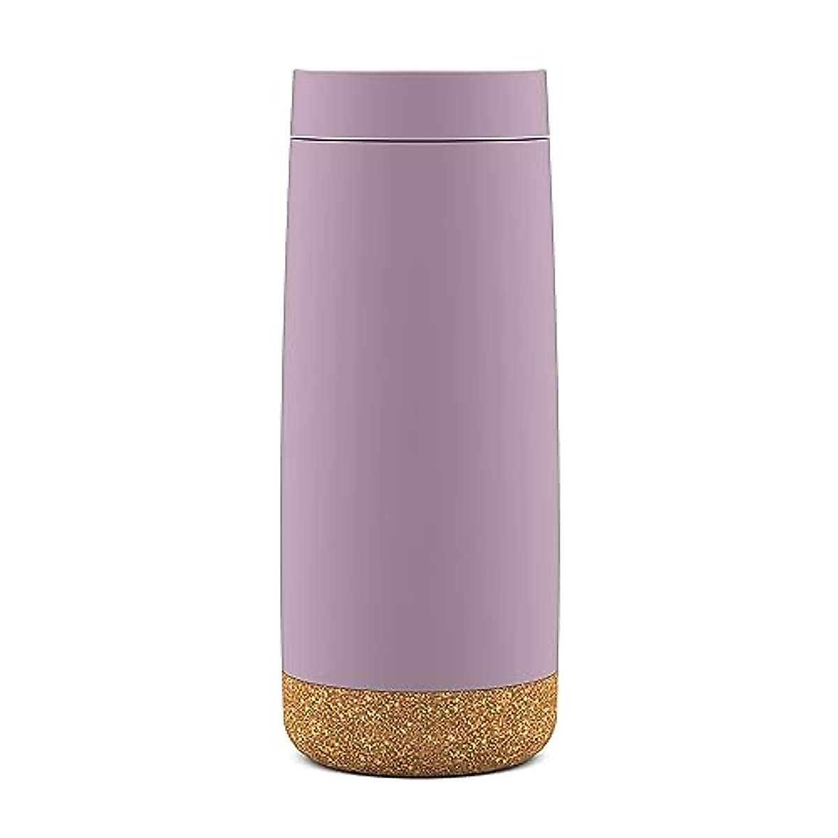 Ello Cole 16oz Vacuum Insulated Travel Coffee Mug with Leak-Proof Slider Lid and Built-in Coaster, Keeps Hot for 5 Hours, Perfect for Coffee or Tea, BPA-Free Tumbler, Mauve