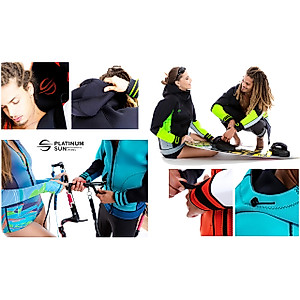 Unisex PRO Neoprene Jacket Wetsuit Hoodie - Waterproof Wind Sailing Fishing Surf Jackets for Men and Women (Red, XXL)