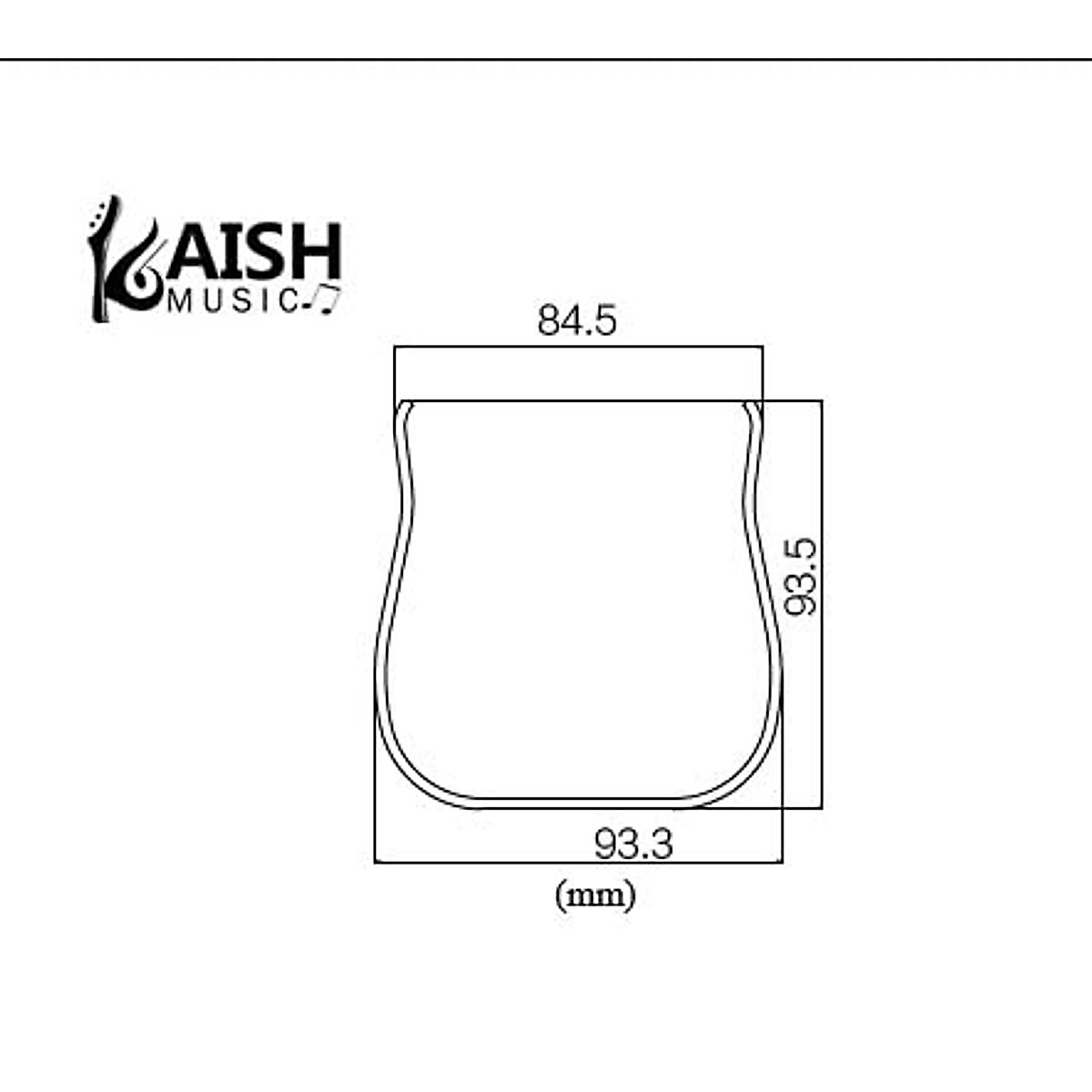 KAISH Vintage Ashtray Style Tele Bridge Cover Bridge Protector for Vintage Telecaster/Tele Black