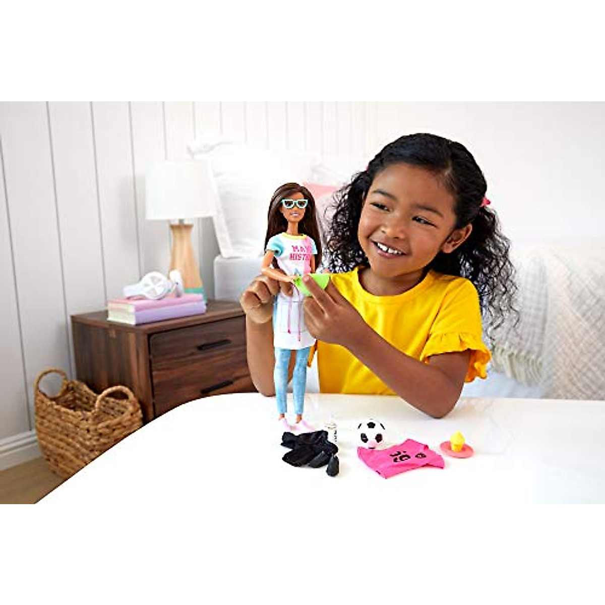 ​Barbie Doll with 2 Career Looks that Feature 8 Clothing and Accessory Surprises to Discover with Unboxing, Gift for 3 to 7 Year Olds