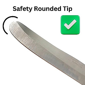Rounded Tip Knife/Safety Blunt Knives/Cutlery for Cutting Slicing Fruit and Vegetable / 4.5 inches Smooth Sharp blade/Slice and Cut Kitchen Tools (Rounded Tip Penquin Brand)