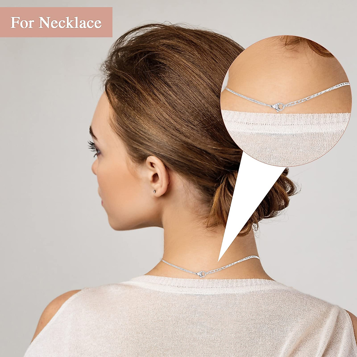 9 Pcs Necklace Extender, Chain Extenders for Necklaces, Delicate Stainless Steel Jewelry Chain Extenders for Bracelet Anklet Necklace (Gold/Silver/Rose Gold, 5/10/15cm)