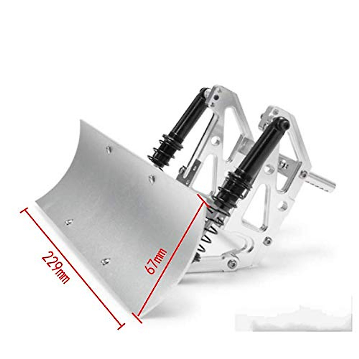 RCLIONS RC Model Car Snowplow Snow Shovel Remote Control for Axial SCX10 90046/90047 TRX4 D90 Redcat gen8 1/10th RC Crawler Car