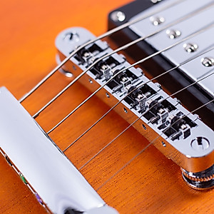 Grote LPF-002 Semi-Hollow Body Electric Guitar Matte Finished with Gigbag (VS)