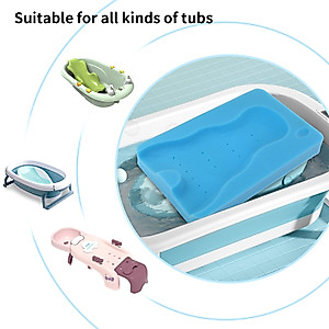 Cubolar Baby Bath Sponges Baby Bath Anti-Slip Cushion Infant Bath Sponges Mat Bath Support for Newborns Toddlers Infant