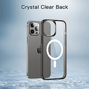 Clear for iPhone 14 Pro Max Case Compatible with Magsafe Military Grade Tested Hard PC with Soft Edges Cover Slim Shockproof Case for 14 Pro Max 6.7 Inch Clear