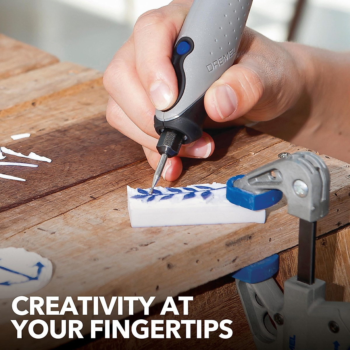 Dremel 2050-15 Stylo+ Versatile Craft Rotary Tool, Wood Carving Detail Tool, Perfect for Glass Etching, Leather Burnishing, Jewelry Making, Polishing, Woodworking and More Craft Projects , Gray