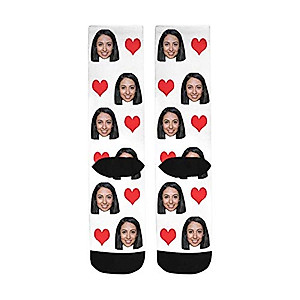 D-Story Custom your face Soft Socks for Women and Men 15.35 inch