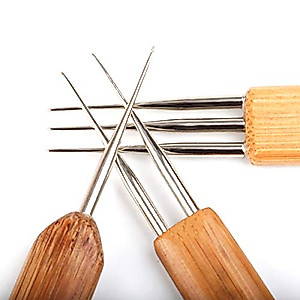 Dreadlocks Crochet Hooks for Hair 0.5mm (1 Hook, 2 Hooks, 3 Hooks) Crochet Needles for Hair Dreadlock Hair Weaving Dreadlock Hooks Tool Set