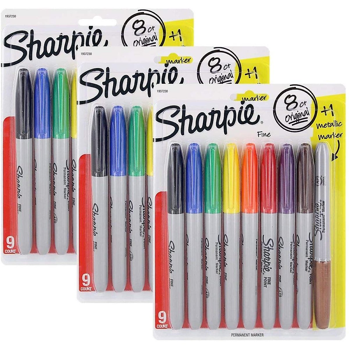 Sharpie Permanent Marker Fine Tip [30217PP] 8 Count (Pack of 3) 24 Markers Total