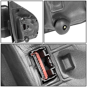 DNA Motoring TWM-058-OE-T888-BK-CL-L Powered+Heated+LED Signal Puddle Light Factory Style Side Mirror Left Compatible With 15-18 F-150 with 22-Pin Plug