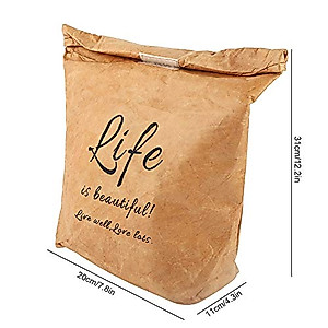 Kraft Paper Lunch Bag, Environmentally Friendly, Lightweight and Tearproof