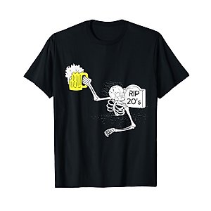 Funny 30th Birthday | R.I.P. 20's Tombstone T-Shirt