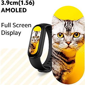 Xiaomi Mi Smart Band 6 40% Larger 1.56'' AMOLED Touch Screen, Sleep Breathing Tracking, 5ATM Water Resistant, 14 Days Battery Life, 30 Sports Mode, Fitness, Steps, Sleep, Heart Rate Monitor