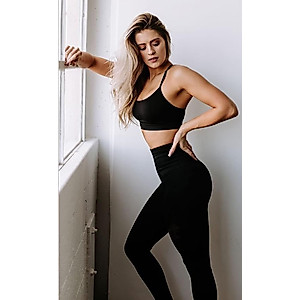High Waisted Leggings for Women - Soft Athletic Tummy Control Yoga Pants for Cycling Dance Tights