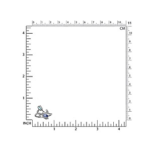 Silvershake Genuine Tanzanite and Blue Topaz White Gold Plated 925 Sterling Silver Tulip Flower Ring Size 9