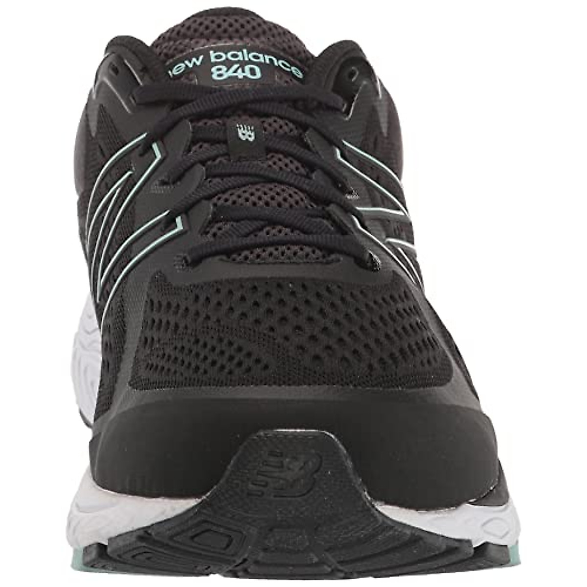 New Balance Women's 840 V5 Running Shoe, Black/Storm Blue, 8 Wide
