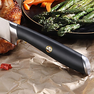 Cangshan L Series 1026955 German Steel Forged 2-Piece Carving Set, Black