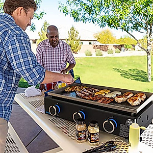 PIT BOSS 10961 3-Burner Tabletop Gas Griddle, Black