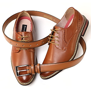 CHAOREN Mens Dress Belt - Genuine Leather Belt for Men 1 1/8" Formal - Perfect Companion to Mens Dress Shoes