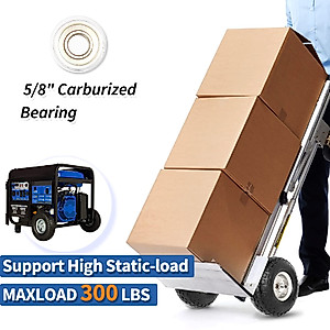 GICOOL 4.10/3.50-4" Tire and Wheel, 10" Pneumatic Tire, with 2.25" Offset Hub, 5/8" Axle Bore Hole, Sealed Bearings, for Hand Truck Trolley Dolly Garden Wagon Cart Wheel Replacement, 2 Pack