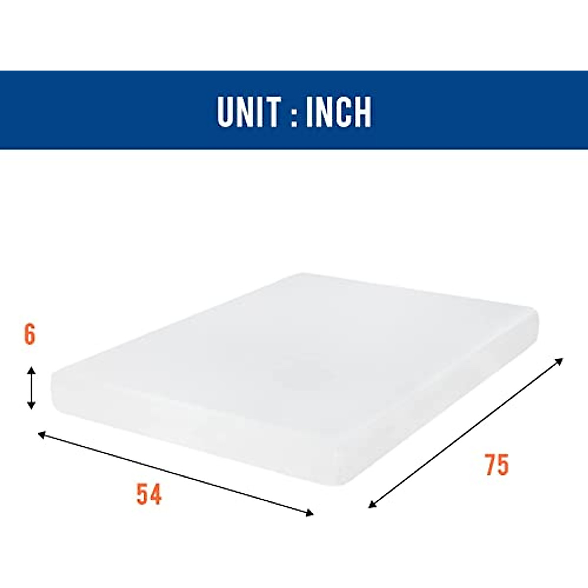 Full Size Mattress 6 Inch Gel Memory Foam Mattress in a Box, Fiberglass Free, Medium Firm Full Mattress for Cooler Sleep Supportive & Pressure Relief, CertiPUR-US Certified