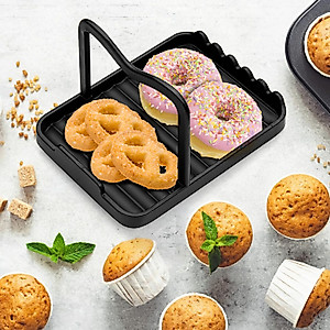 Ysks'hf spoon holder and pot lid holder，stainless steel，Kitchen Utensil Rest, scraper holder & pot holder，Spoon Holder for Stove Top - Kitchen Utensil Holder for Ladles & Tongs