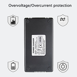 aunstarwei 24V 8A Battery Charger with XLR Connector for EA1065, S150, 1107 614HD, M51, CH5404 Smart