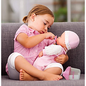 Click N' Play Magic Disappearing Sippy Cup & Doll Pacifier Set, Baby Doll Bottle with Milk, Accessories for Kids Ages 2-4, Pink