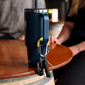 GEAR AID HEROCLIP Carabiner Clip and Hook (Small) For Purse, Stroller, and Backpack, Blue Steel