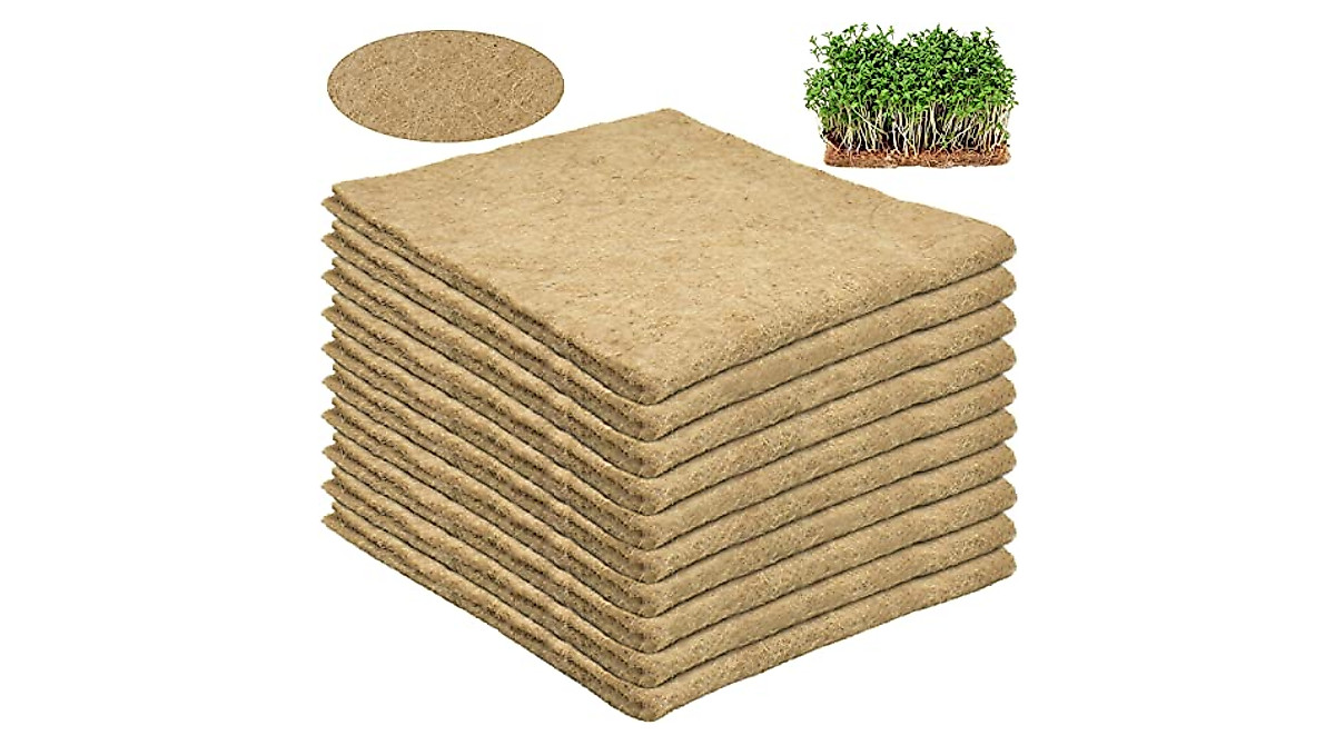Halatool Hydroponic Grow Mats for Microgreens – 10 Pack