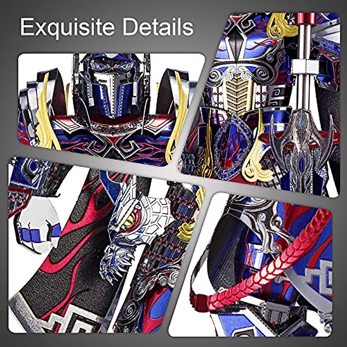 Piececool 3D Metal Puzzles Mecha Model Kits-The Titan Figure Model Building Blocks Kits for Adults, DIY Brain Teaser 3D Puzzle for Men Teen Students Hobbies Fidget Toys Gifts -157 Pcs