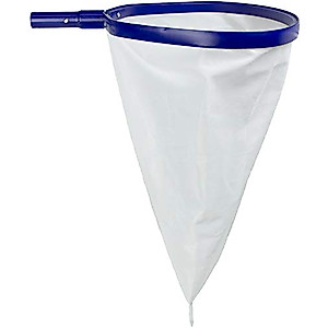 Poolmaster 21189 Finisher Swimming Pool Leaf Rake with Mesh Net, Classic Collection, Medium, White